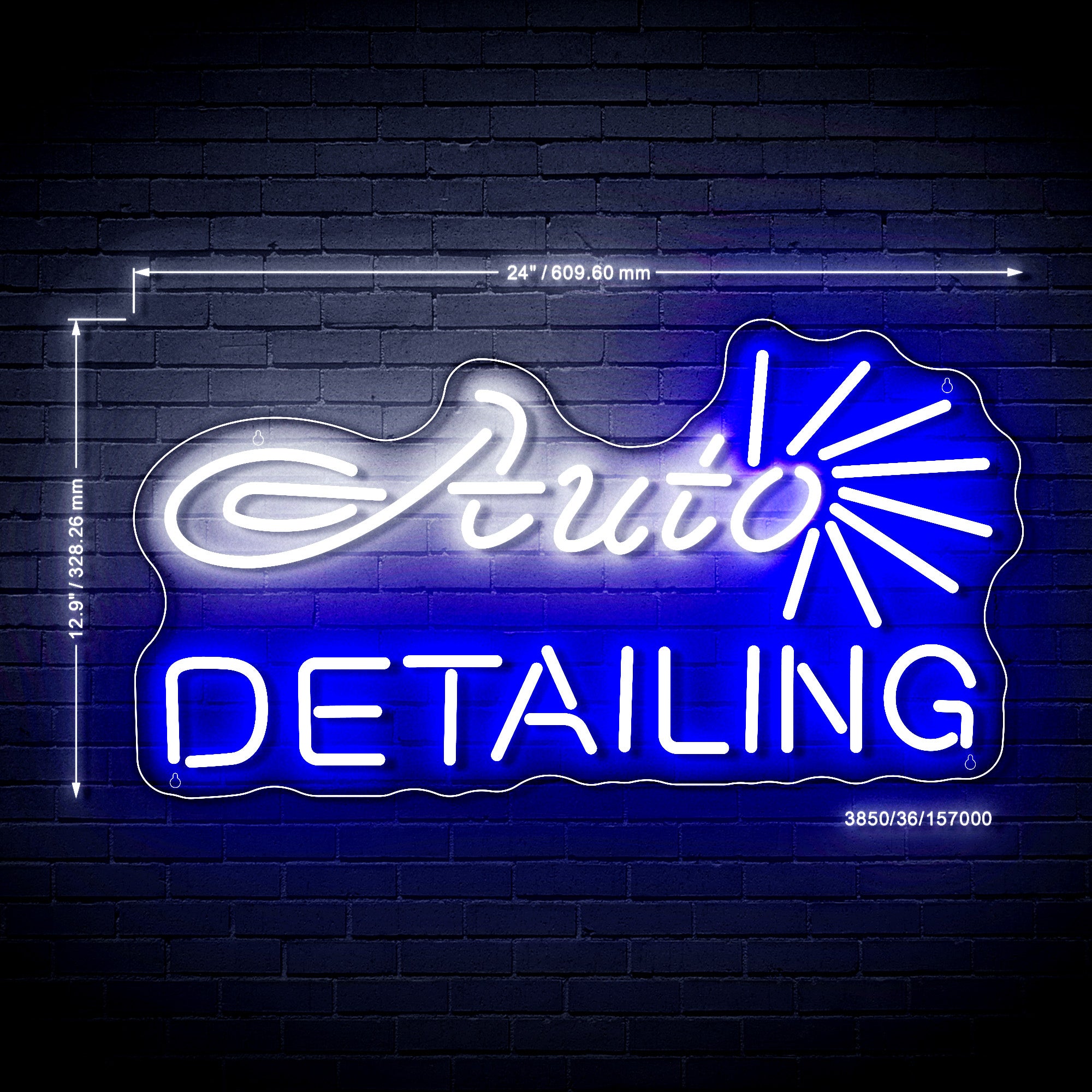 Car Body Shop Auto Detailing Ultra-Bright LED Sign with Remote (Neon-S ...