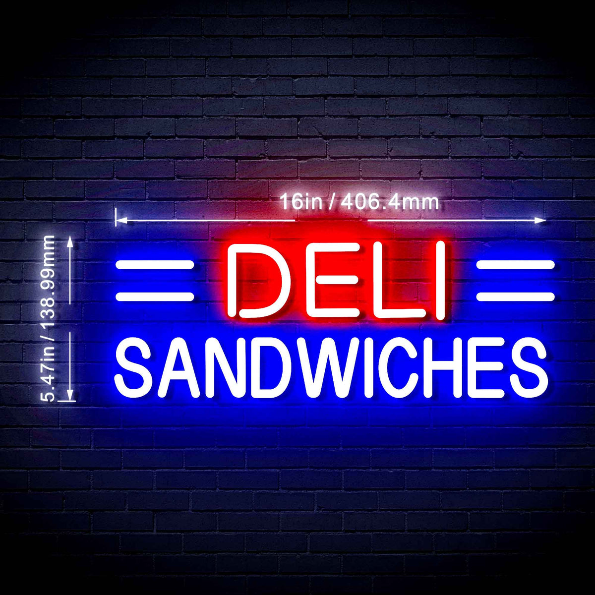 Deli Sandwiches Flex Silicone LED Sign (Neon-Style, LED Technology ...