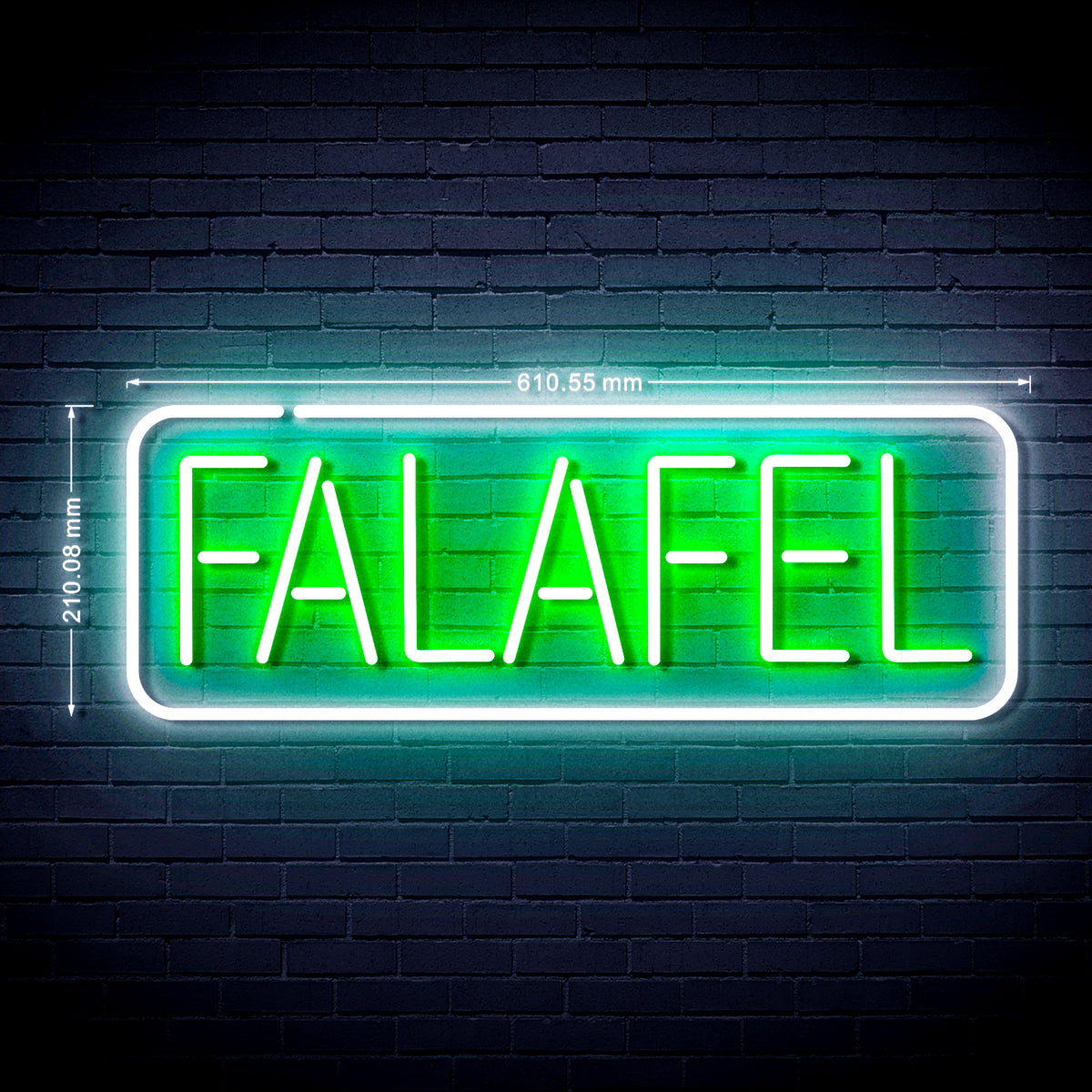 24" Falafel Ultra-Bright LED Sign with Remote (Neon-Style, LED Technol ...