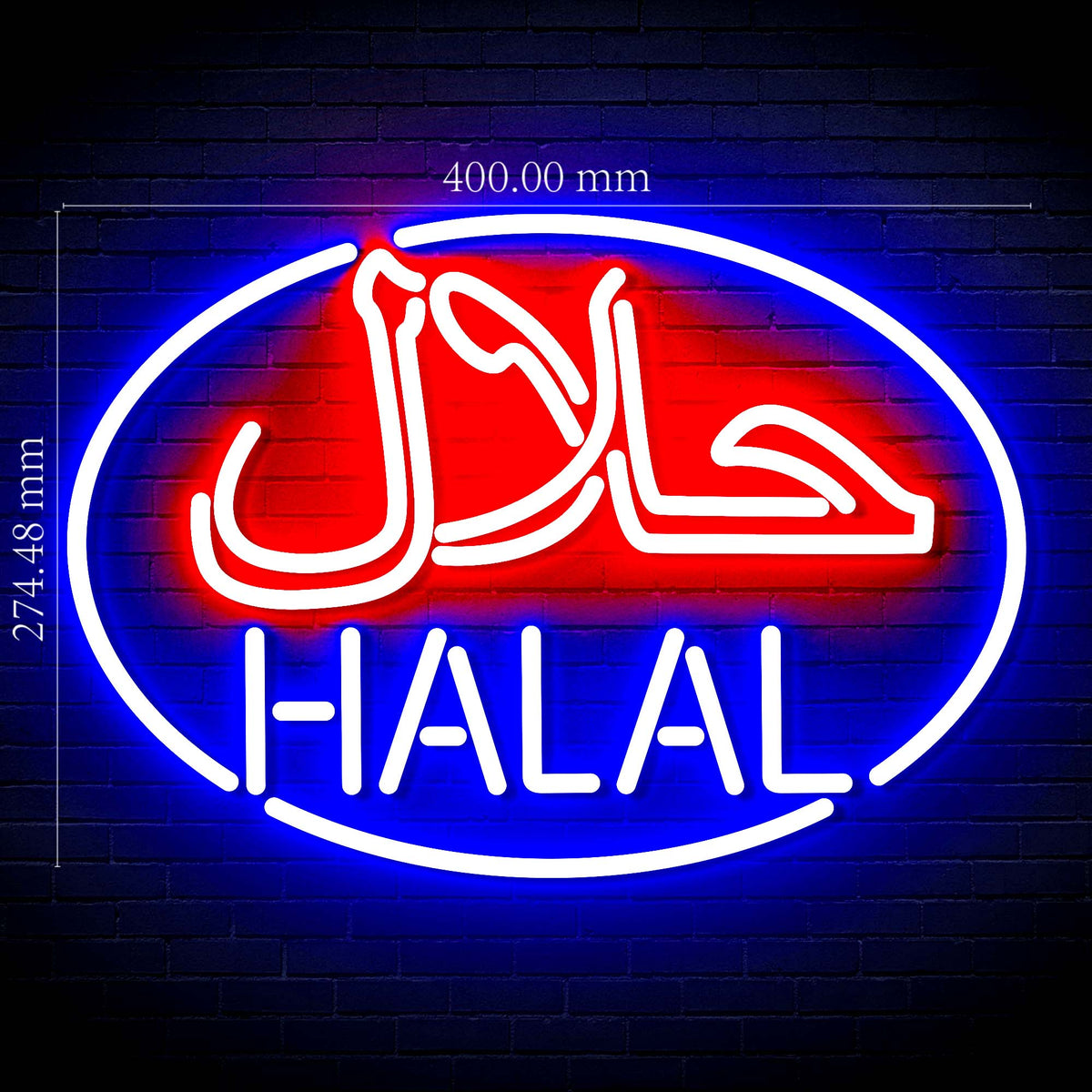 Arabic Restaurant Halal Food Flex Silicone LED Sign (Neon-Style, LED T ...