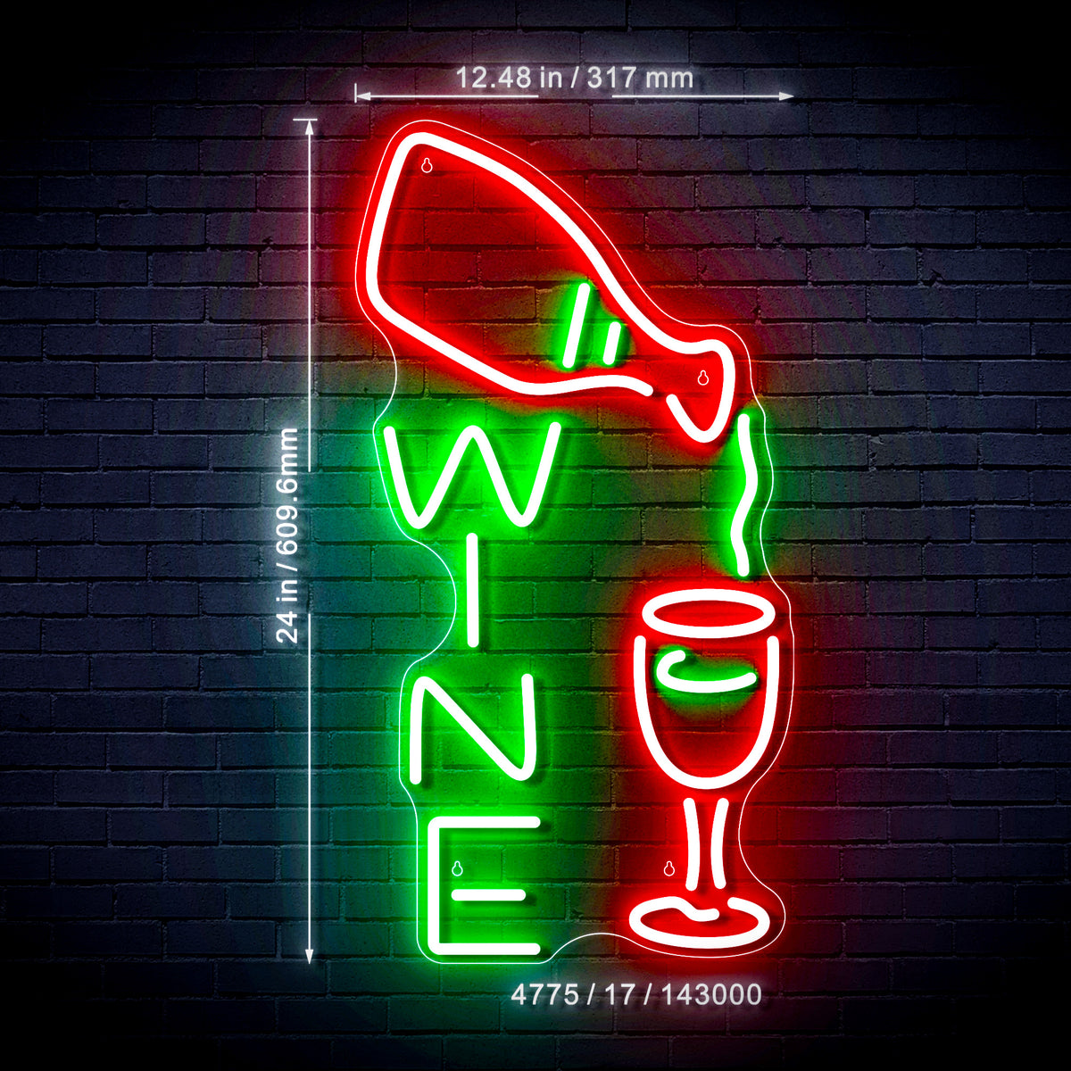Wine Bar Ultra-Bright LED Sign with Remote (Neon-Style, LED Technology ...