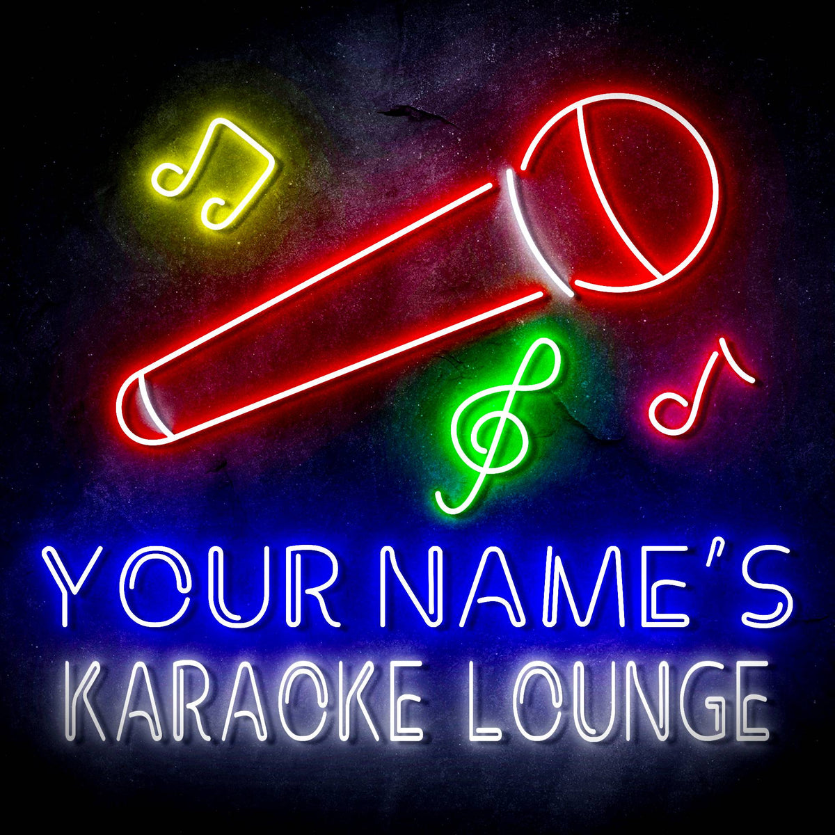 Custom Ultra-Bright Karaoke Bar Lounge LED Sign with Remote (Neon-Styl ...