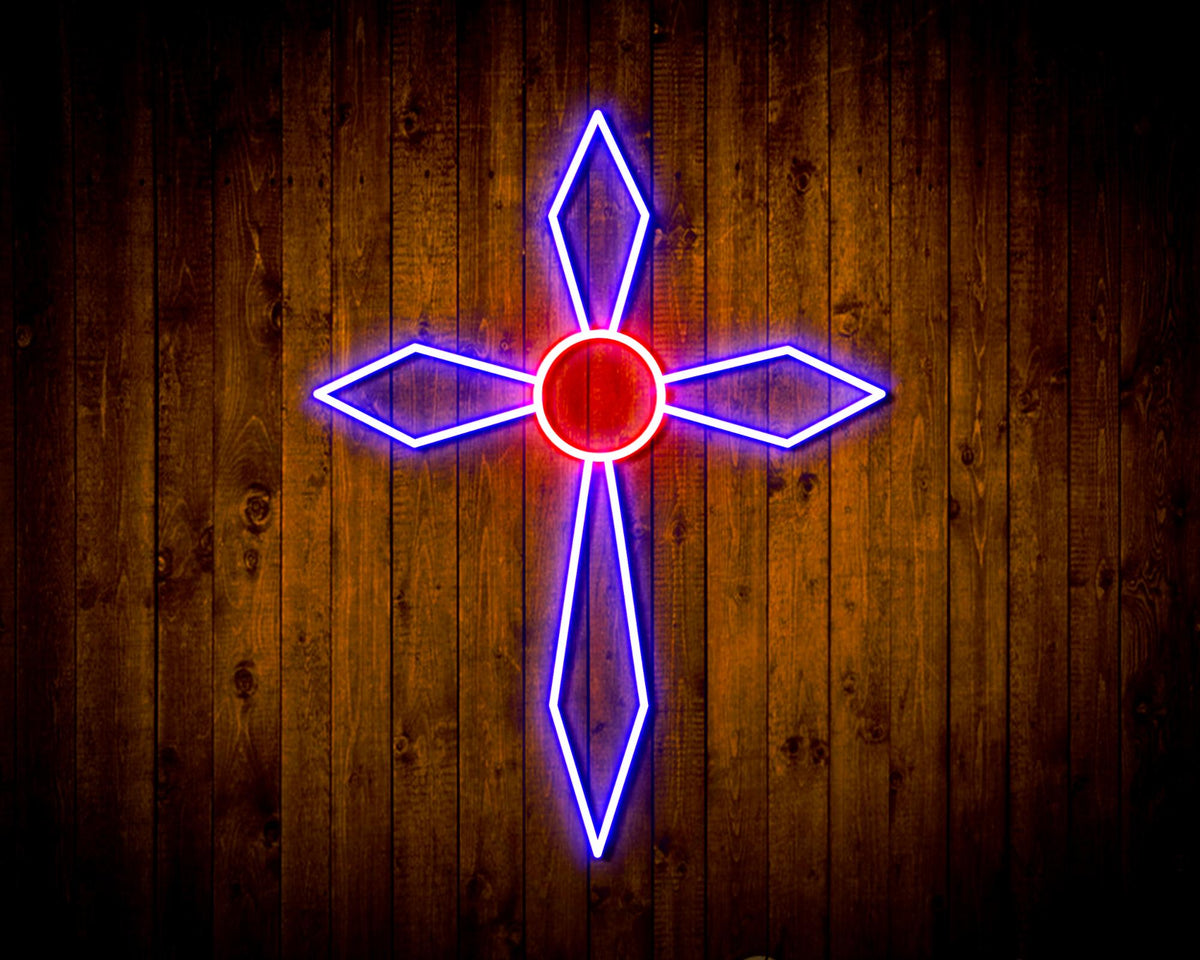 Holy Cross Jesus Christianity Flex Silicone LED Sign (Neon-Style, LED ...